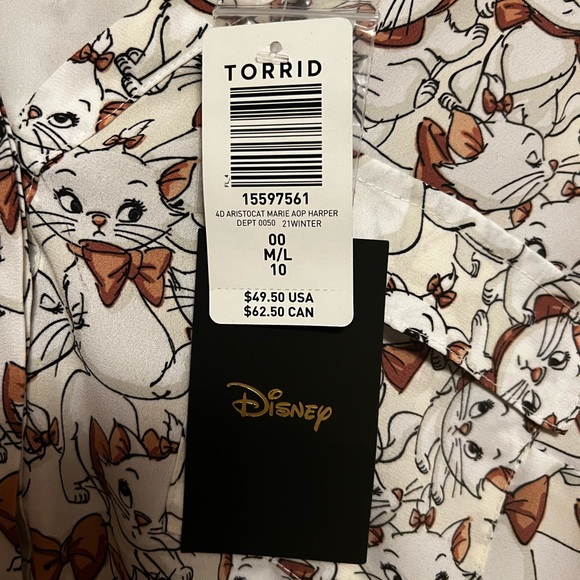 torrid | Tops | Torrid Harper Pullover Blouse Disney Aristocats ...